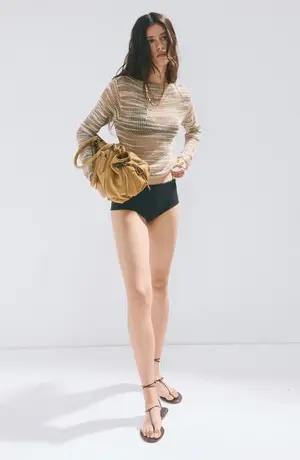 Mango Long Sleeve Cover-up Shirt