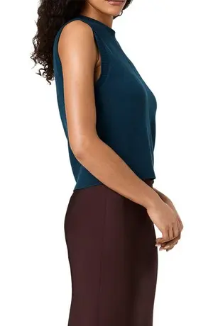 French Connection Babysoft Crewneck Sweater Tank - Deep Teal