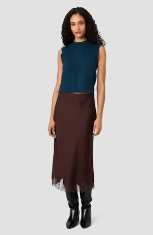 French Connection Babysoft Crewneck Sweater Tank - Deep Teal