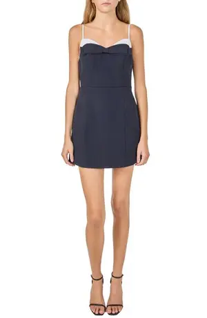 Endless Rose Bow Minidress - Navy