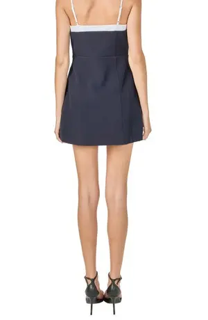 Endless Rose Sleeveless Bow Sweetheart Neck Mini Dress