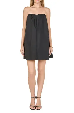 Endless Rose Pintuck Pleat Strapless Minidress