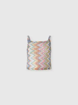 Missoni Zig Zag Tulle Tank Top With Back Cut-out - Multicoloured