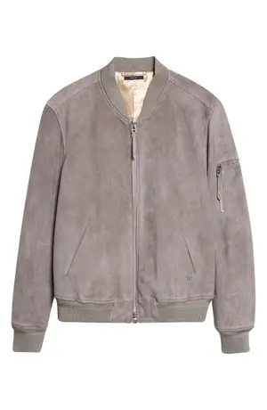 TOM FORD Suede Bomber Jacket - Tcr Titanium