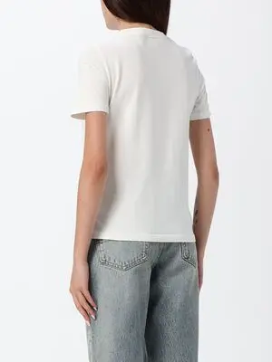 Chloé Slim Fit Crewneck T-shirt In Cotton With A Contrasting Logo Print