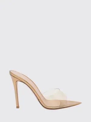 GIANVITO ROSSI Elle Pvc And Patent Leather Mule Sandals - Beige