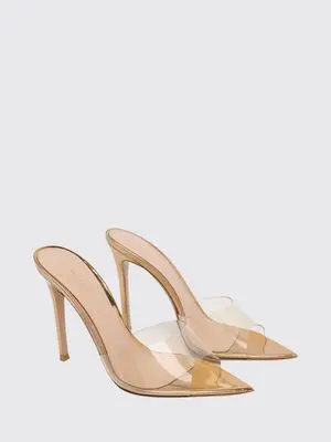 GIANVITO ROSSI Elle Pvc And Patent Leather Mule Sandals