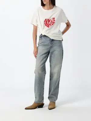 Chloé Cotton T-shirt With Heart Print