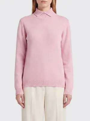 JIL SANDER Ribbed Pure Wool Turtleneck Jumper - Pink
