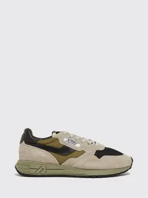 AUTRY Autry Reelwind Sneakers In Leather And Nylon With Distressed Effect Sand