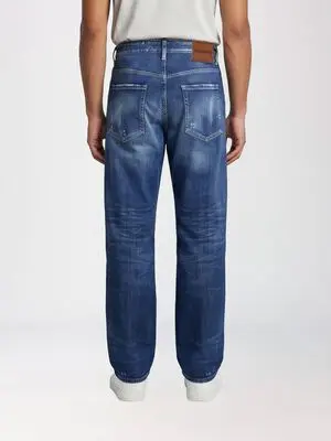 Dsquared2 Wide-leg Cotton Jeans - Blue