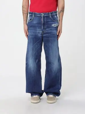 Dsquared2 Wide-leg Cotton Jeans - Denim