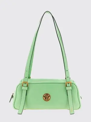 Versace Emblème Small Leather Shoulder Bag With Medusa Logo - Green