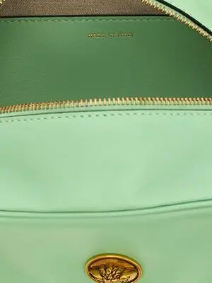 Versace Emblème Small Leather Shoulder Bag With Medusa Logo - Green