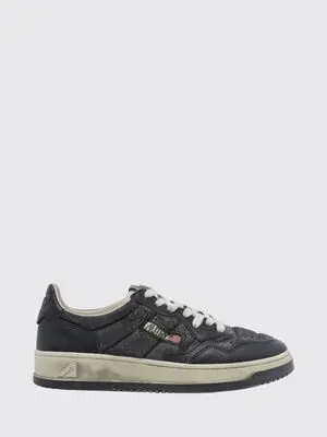 AUTRY Autry Medalist Low Super Vintage Calfskin Sneakers With Worn Effect Grey