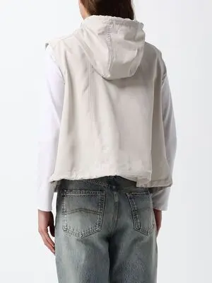 Moose Knuckles Zip-up Hooded Vest - Beige