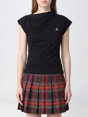 VIVIENNE WESTWOOD Hebo One-shoulder Cotton Top - Black