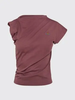 VIVIENNE WESTWOOD Hebo One-shoulder Cotton Top - Red