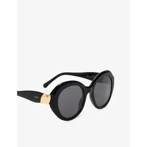 Loewe Butterfly Acetate Sunglasses - Black