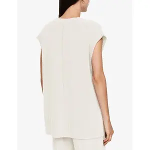 JOSEPH Sleeveless V-neck Cashmere Vest
