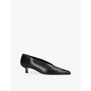 AeydĒ Clara Pointed-toe Heeled Leather Pumps