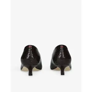 AeydĒ Clara Pointed-toe Heeled Leather Pumps