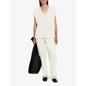 JOSEPH Sleeveless V-neck Cashmere Vest