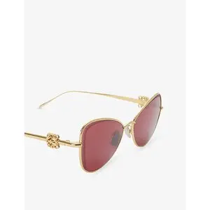 Loewe Anagram Bombe Butterfly-frame Metal Sunglasses