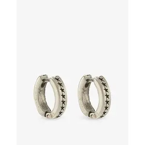 TWOJEYS Icon Link Sterling Hoop Earrings - Silver