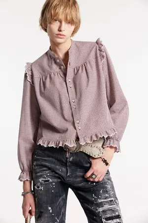 Dsquared2 Embellished Checked Shirt