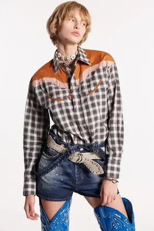 Dsquared2 Western Plaid Shirt - Fantasy
