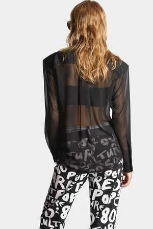 Dsquared2 Crystal Fringe Western Shirt