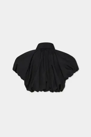 Dsquared2 Balloon Sleeve Cropped Shirt - Black