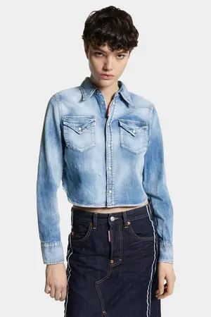 Dsquared2 Medium Wash Western Shirt