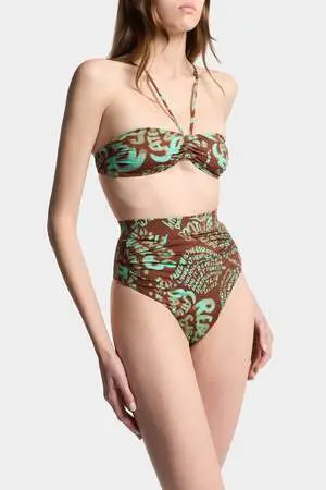 Dsquared2 Rebel Hibiscus High-waisted Bikini Brief