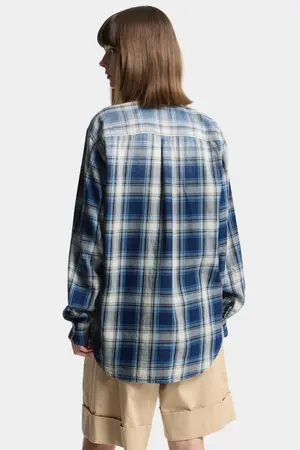 Dsquared2 Checked Cotton Oversized Shirt