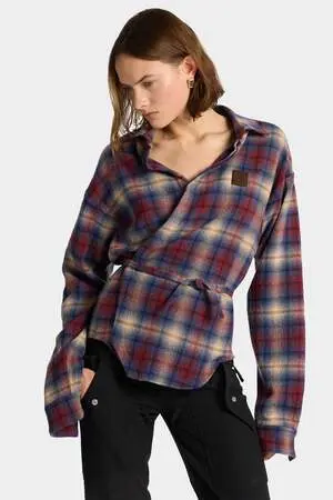 Dsquared2 Plaid Wrap Shirt