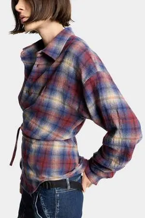 Dsquared2 Plaid Wrap Shirt