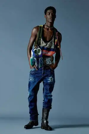 Dsquared2 Dark Wash 642 Jeans - Blue