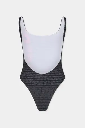 Dsquared2 All-over Logo One-piece Swimsuit