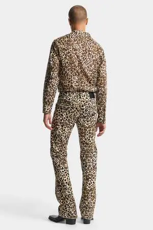 Dsquared2 American Jeans With Wild2 Print - Black