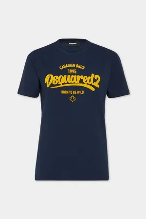 Dsquared2 Born To Be Wild" Graphic T-shirt - Blue