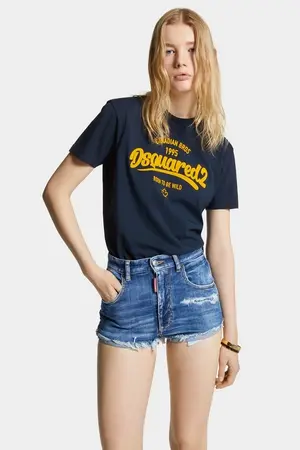 Dsquared2 Born To Be Wild" Graphic T-shirt - Blue