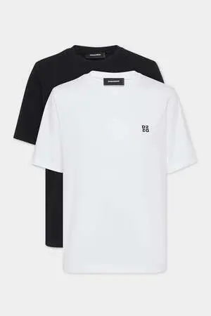 Dsquared2 Easy Fit T-shirt Twin Pack - Grey