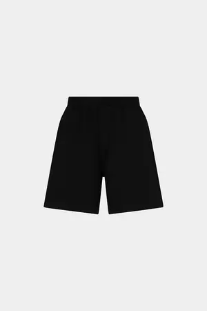 Dsquared2 Relaxed Fit Embroidered Shorts - Black