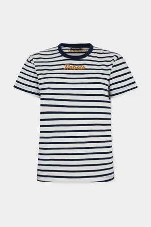 Dsquared2 Striped Cotton Jersey T-shirt - Fantasy