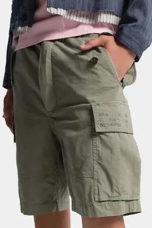 Dsquared2 Cotton Ripstop Cargo Shorts