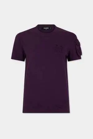 Dsquared2 Upside Down Patched T-shirt - Plum