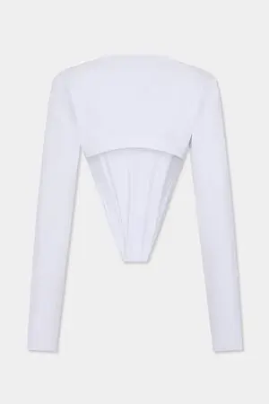 Dsquared2 Long Sleeve Deep V-neck T-shirt