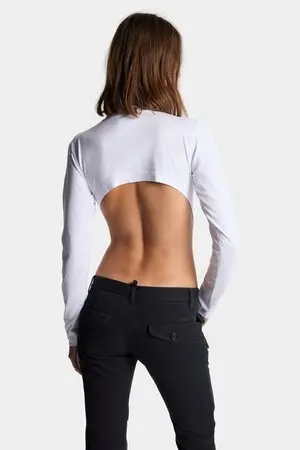 Dsquared2 Long Sleeve Deep V-neck T-shirt